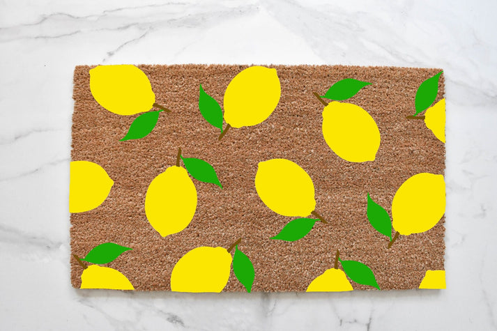 Lemon Doormat – blackandwheatco