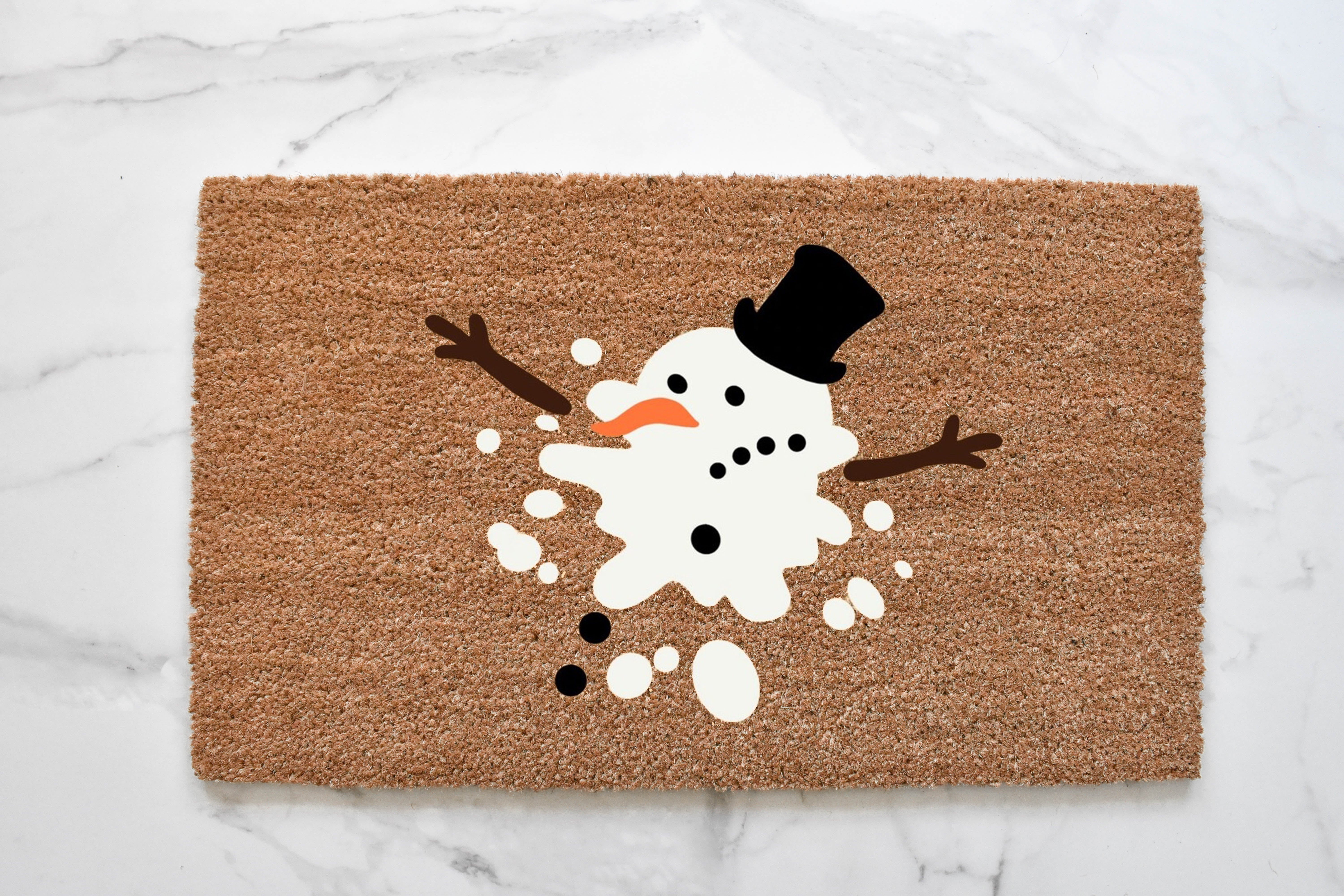 Melted Snowman Doormat – blackandwheatco